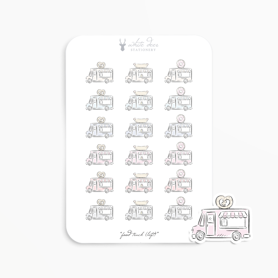 Planner Stickers | Food Truck Doodles – White Deer Stationery