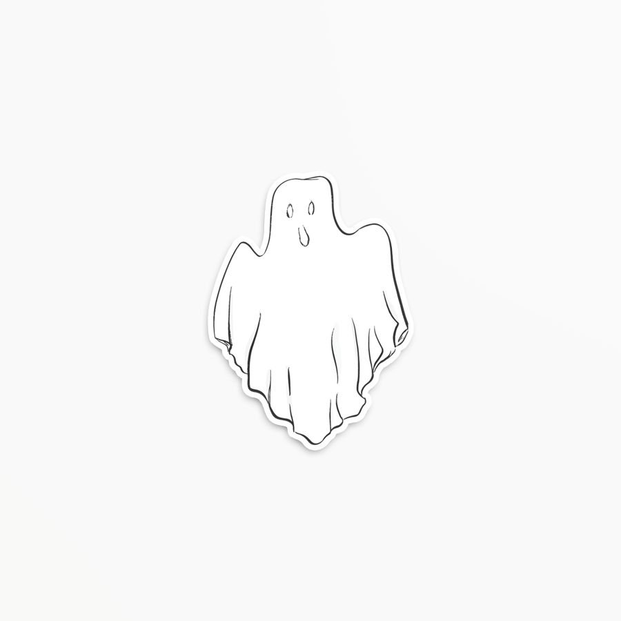 Ghost - Vinyl Sticker – White Deer Stationery