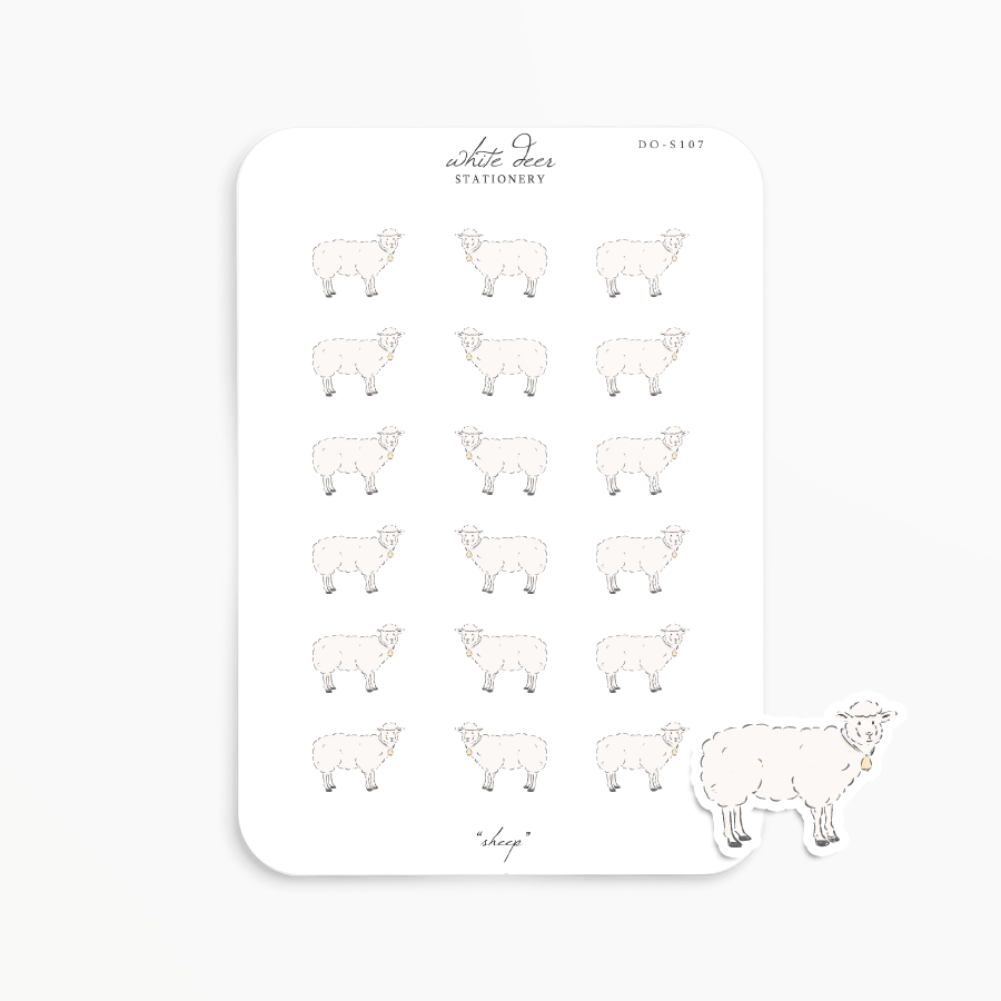 Sheep Doodles – White Deer Stationery