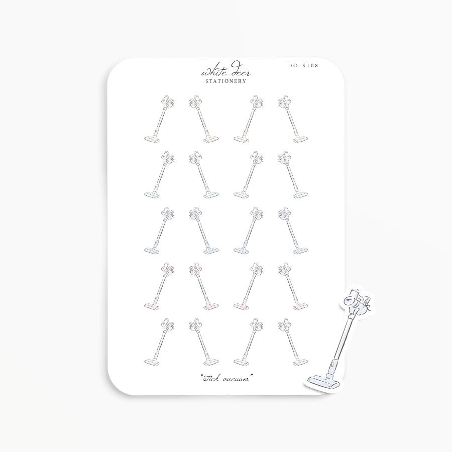 Stick Vacuum Doodles – White Deer Stationery