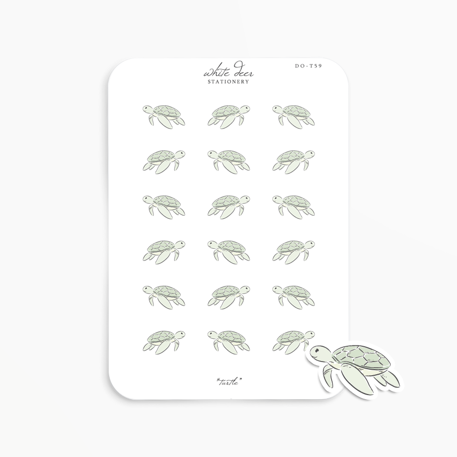 Turtle Doodles – White Deer Stationery