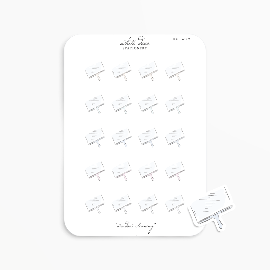 Planner Stickers | Window Cleaning Doodles – White Deer Stationery