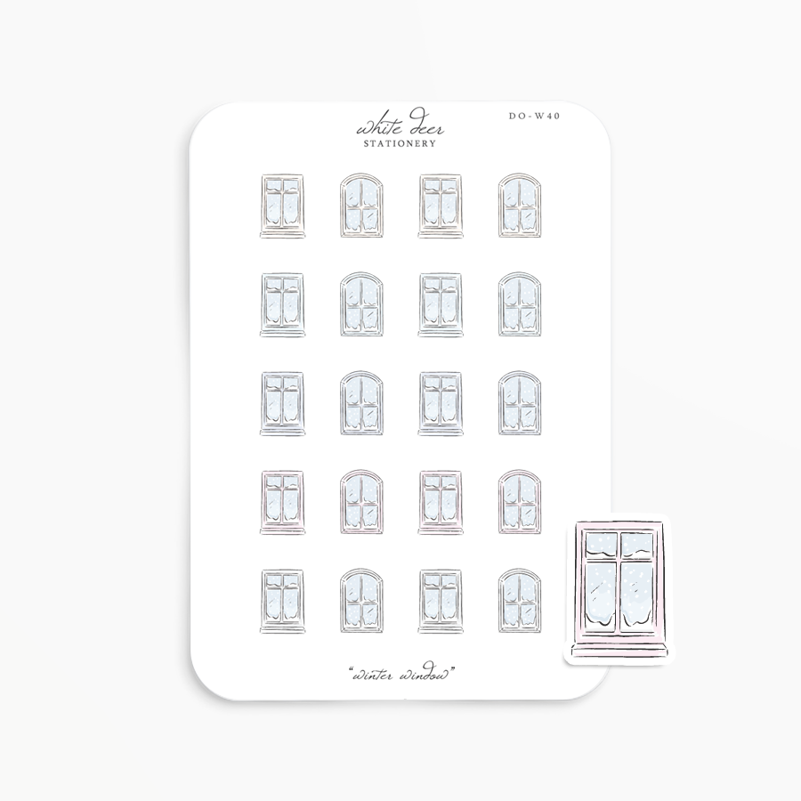Winter Window Doodles – White Deer Stationery