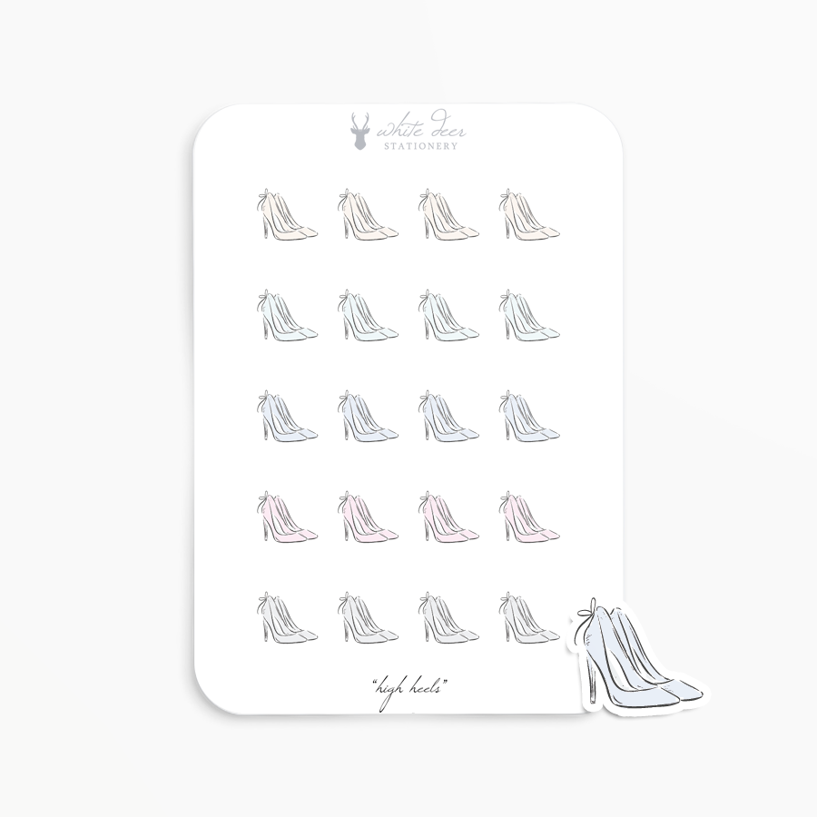 Planner Stickers | High Heels Doodles – White Deer Stationery